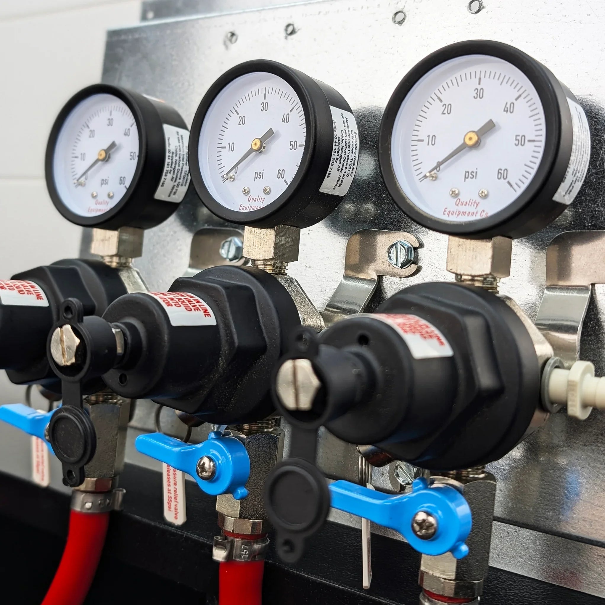 TecFlo Ganged Secondary Beer Regulators | Wall-Mount Draft Panel ...