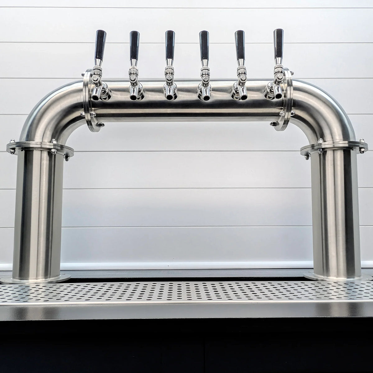 Pipe Draft Beer Tower U Style | Stainless Steel — Quality Draft Solutions